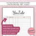 Youtube Subscriber Tracker Printable: Social Media Growth Log (A4, US ...