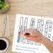 30 Day March Challenge Printable Habit Tracker Coloring Page, Goal ...