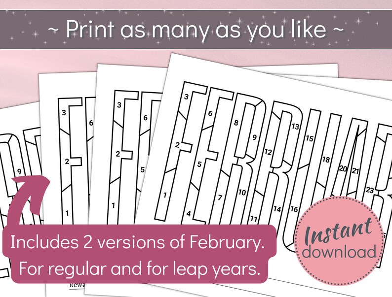 30 Day Challenge Printable Bundle, Goal Setting Coloring Pages, Full ...