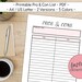 Pros and Cons List Printable, Decision Making Tool, Life Organizer ...