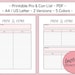 Pros and Cons List Printable, Decision Making Tool, Life Organizer ...