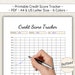 Printable Credit Repair Tracker, Credit Score Sheet, Personal Finance ...
