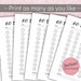 Goal Setting Printable Bundle, Challenge Progress Tracker, Habit ...