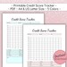 Printable Credit Score Tracker, Credit Repair Sheet, Personal Finance ...