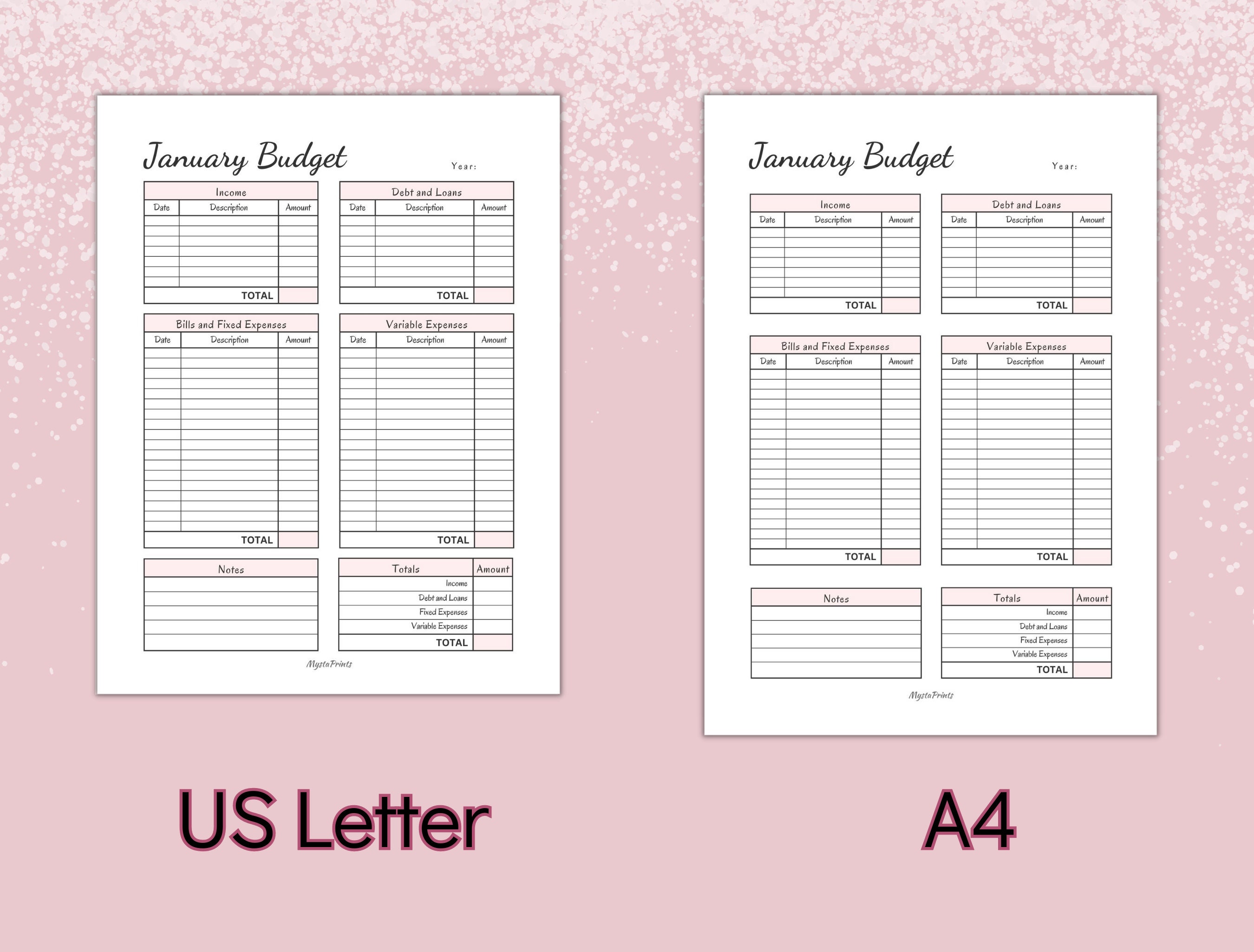Printable 1st Quarter Budget Planner Bundle Quarterly Income - Etsy