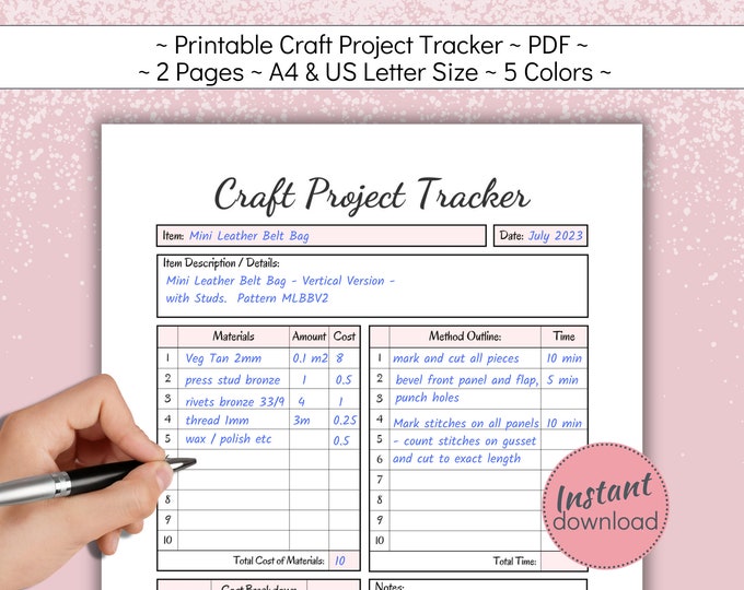 Minimalist Project Checklist, Project Checklist Download, Checklist PDF ...