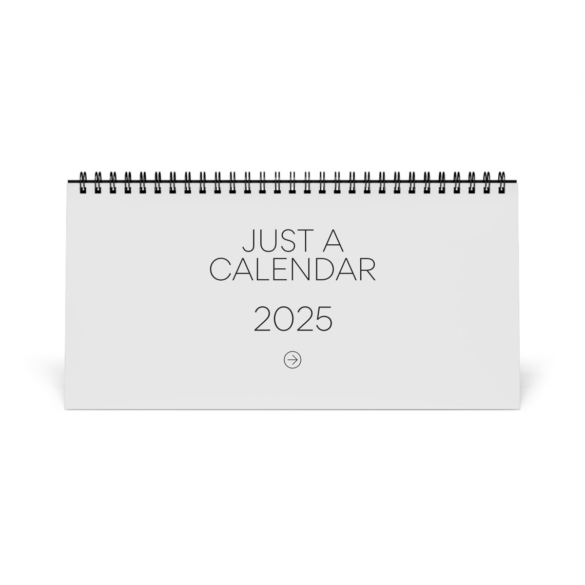 Minimalist Desktop Calendar 2025 - Just A Calendar - Etsy