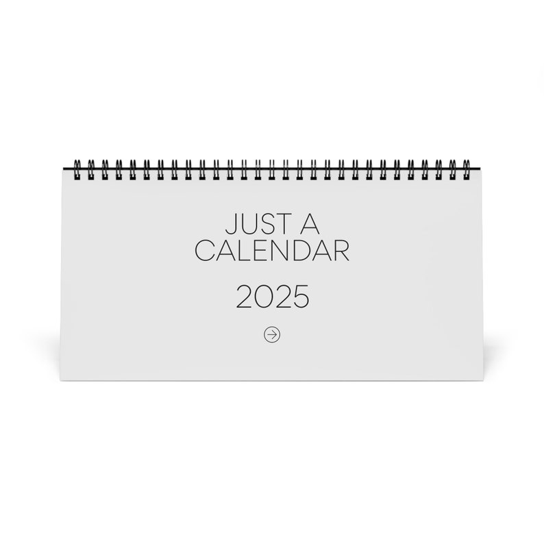 Minimalist Desktop Calendar 2025 - Just A Calendar - Etsy