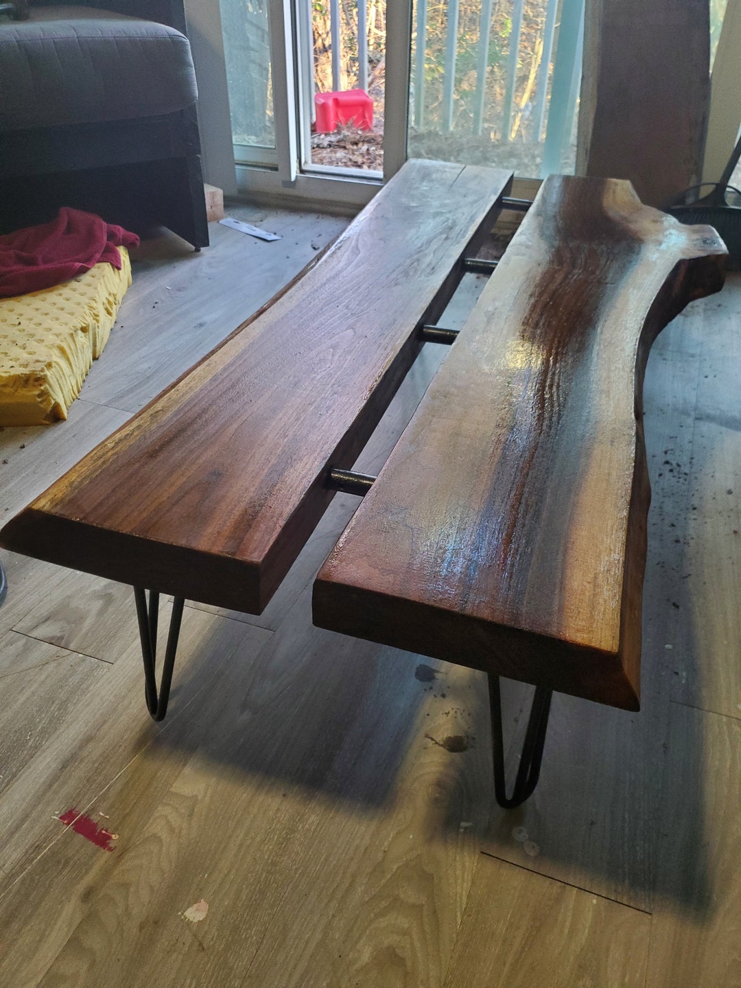 Black Walnut Indutrial Coffee Table - Etsy
