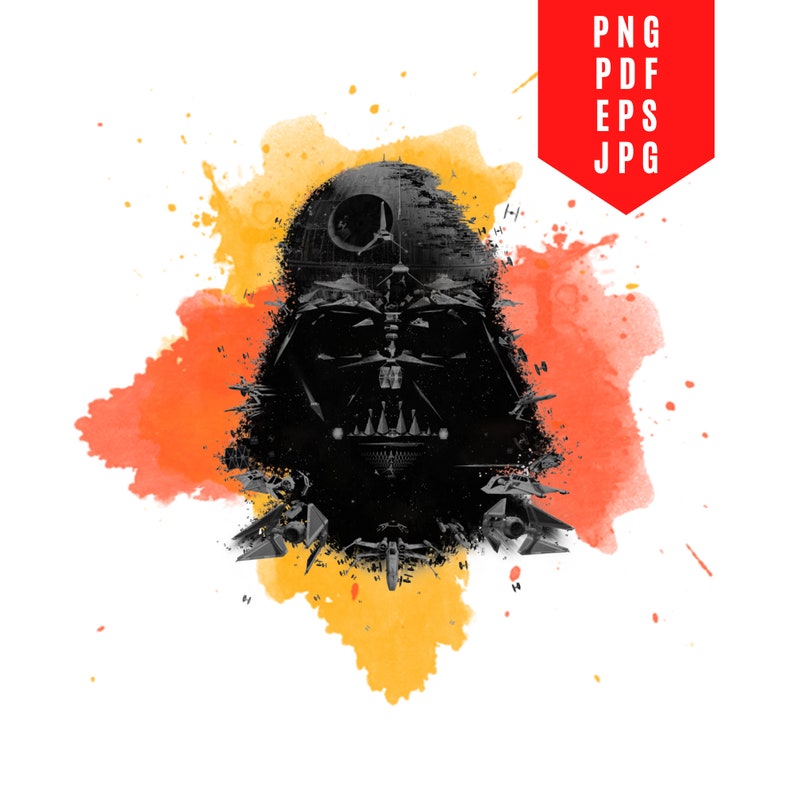 Darth Vader Png, Digital Darth Vader Design, Darth Vader Png for ...