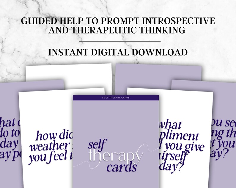 Self-help Therapy Cards Mental Health Cards, Self Help Therapy Card ...
