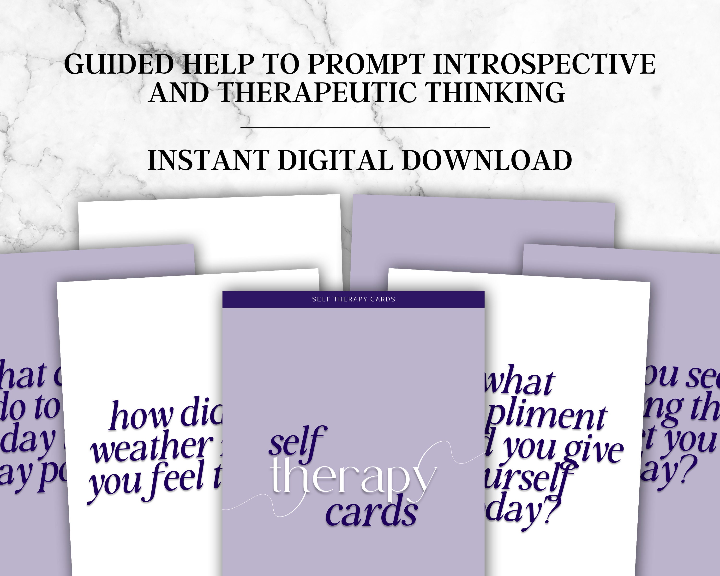 Self-help Therapy Cards Mental Health Cards, Self Help Therapy Card ...