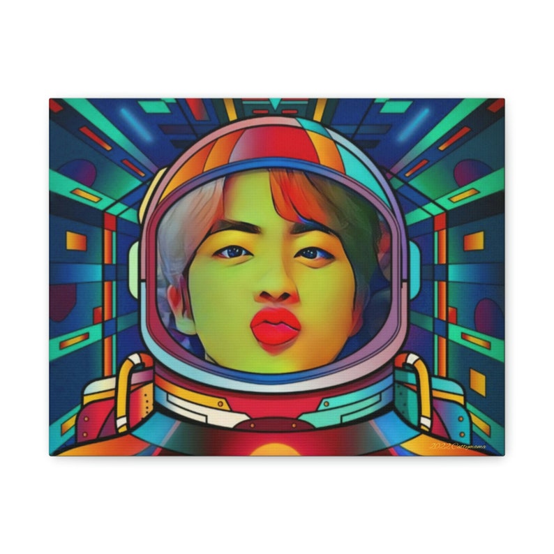 Jin, BTS Art, Jin Wall Art, Jin Painting, Luxury Canvas Print, BTS Army Gift, Kpop Art Print ...