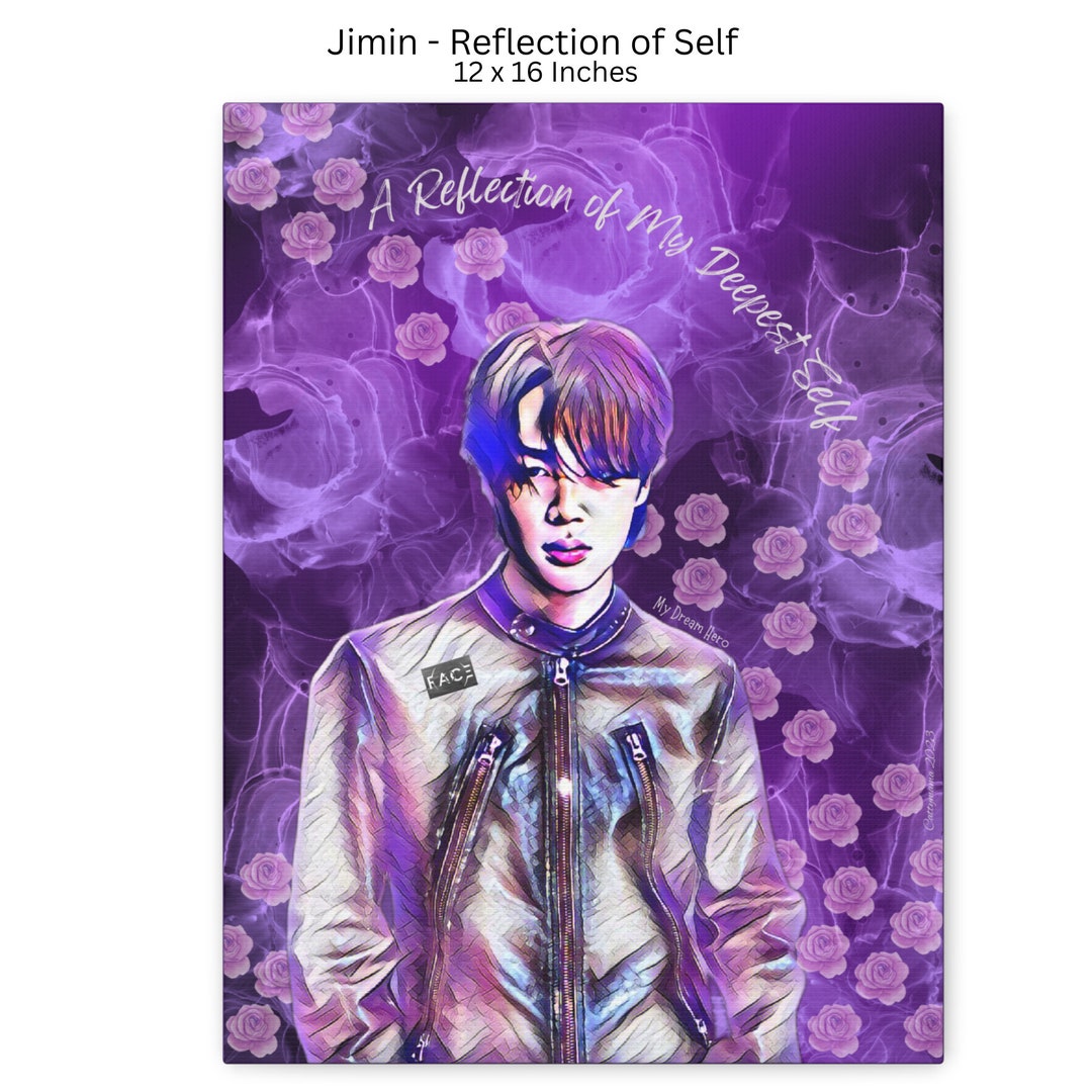 Jimin, BTS Jimin Wall Art, Jimin Face Canvas Print, Jimin Painting, BTS Art, Kpop Army Gift ...