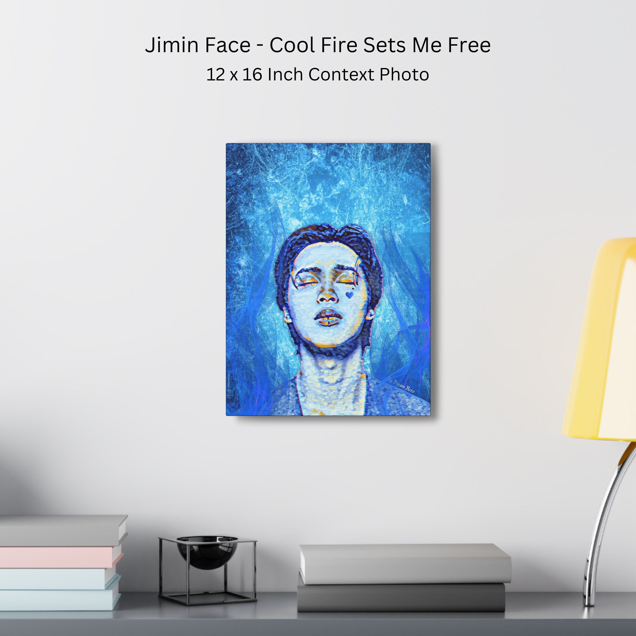 Jimin, BTS Jimin Wall Art, Jimin Face Canvas Print, Jimin Painting, BTS Art, Kpop Gift, Jimin ...