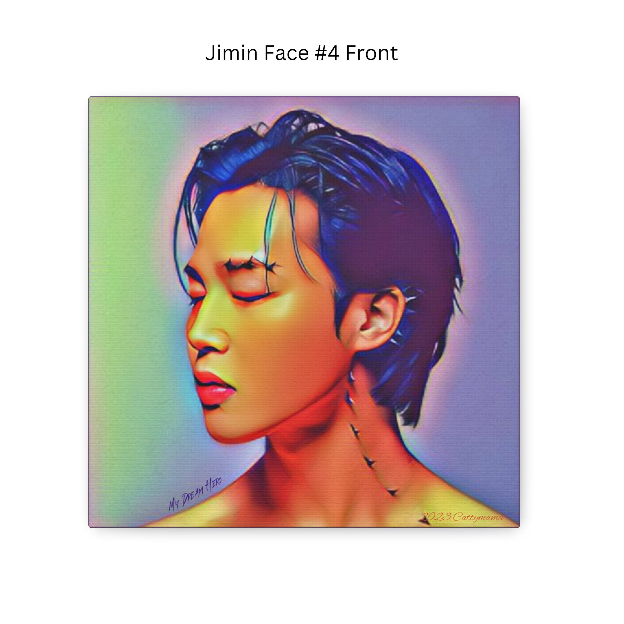 Jimin, BTS Jimin Wall Art, Jimin Face Canvas Print, Jimin Painting, BTS Art, Kpop Gift, Jimin ...