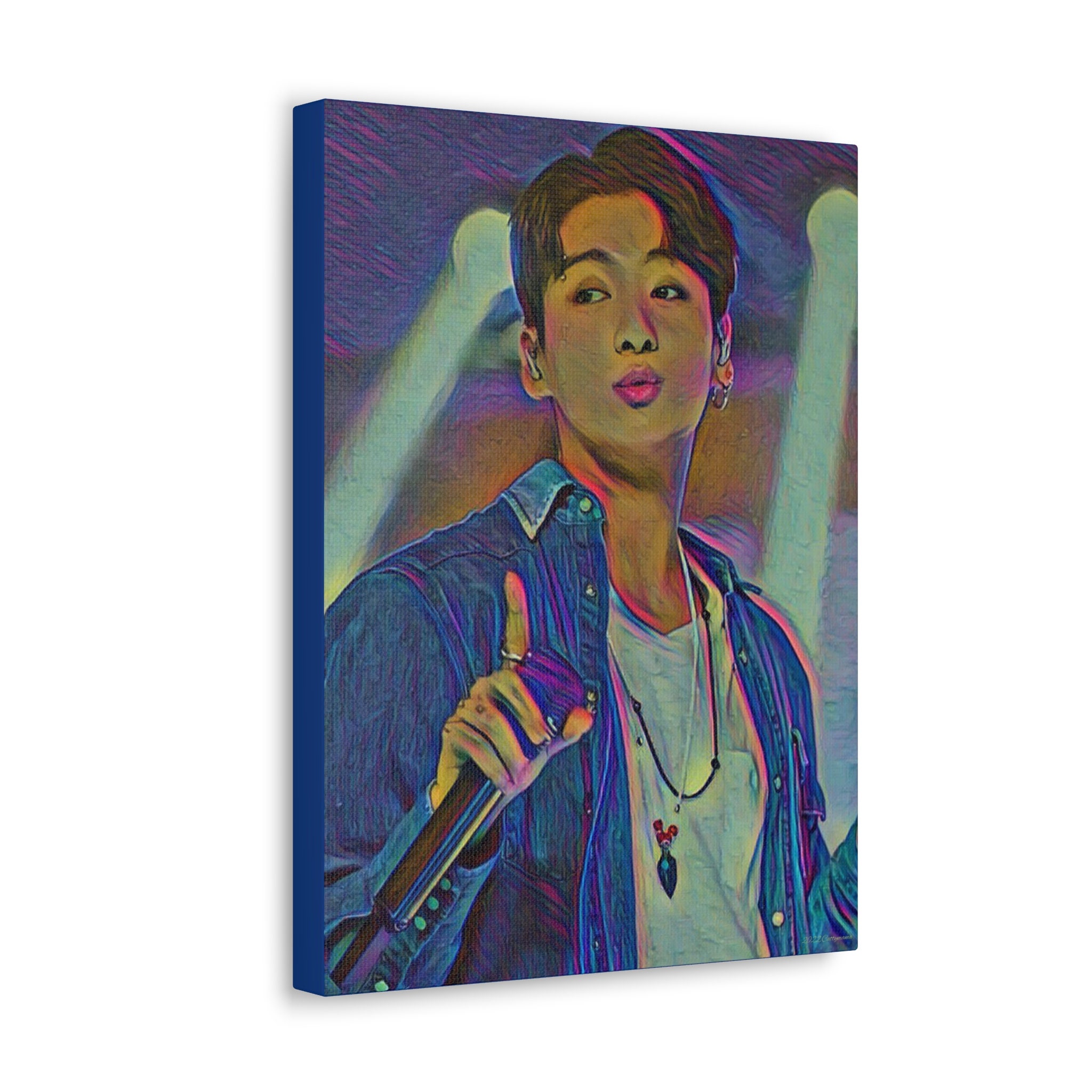 Jungkook, BTS Jungkook Wall Art Canvas, Jungkook Painting, BTS Art ...