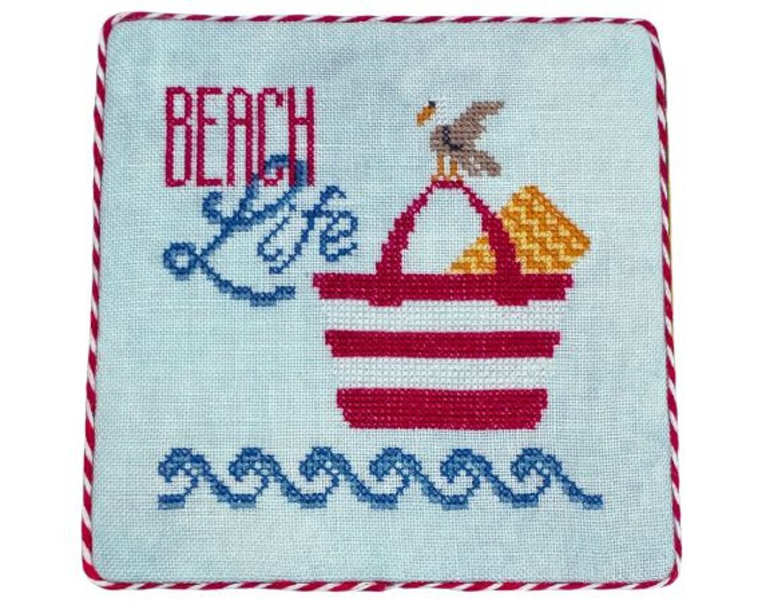Beach Life (PDF) Cross Stitch Pattern - Etsy