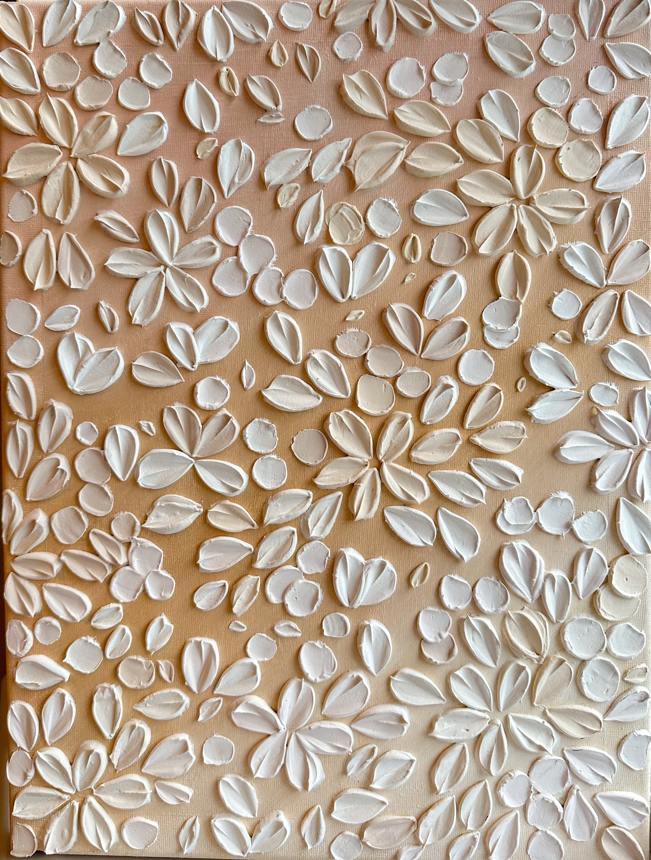 3D Textured Flower Painting, 30x40 Cm, Palette Knife Texture Painting ...