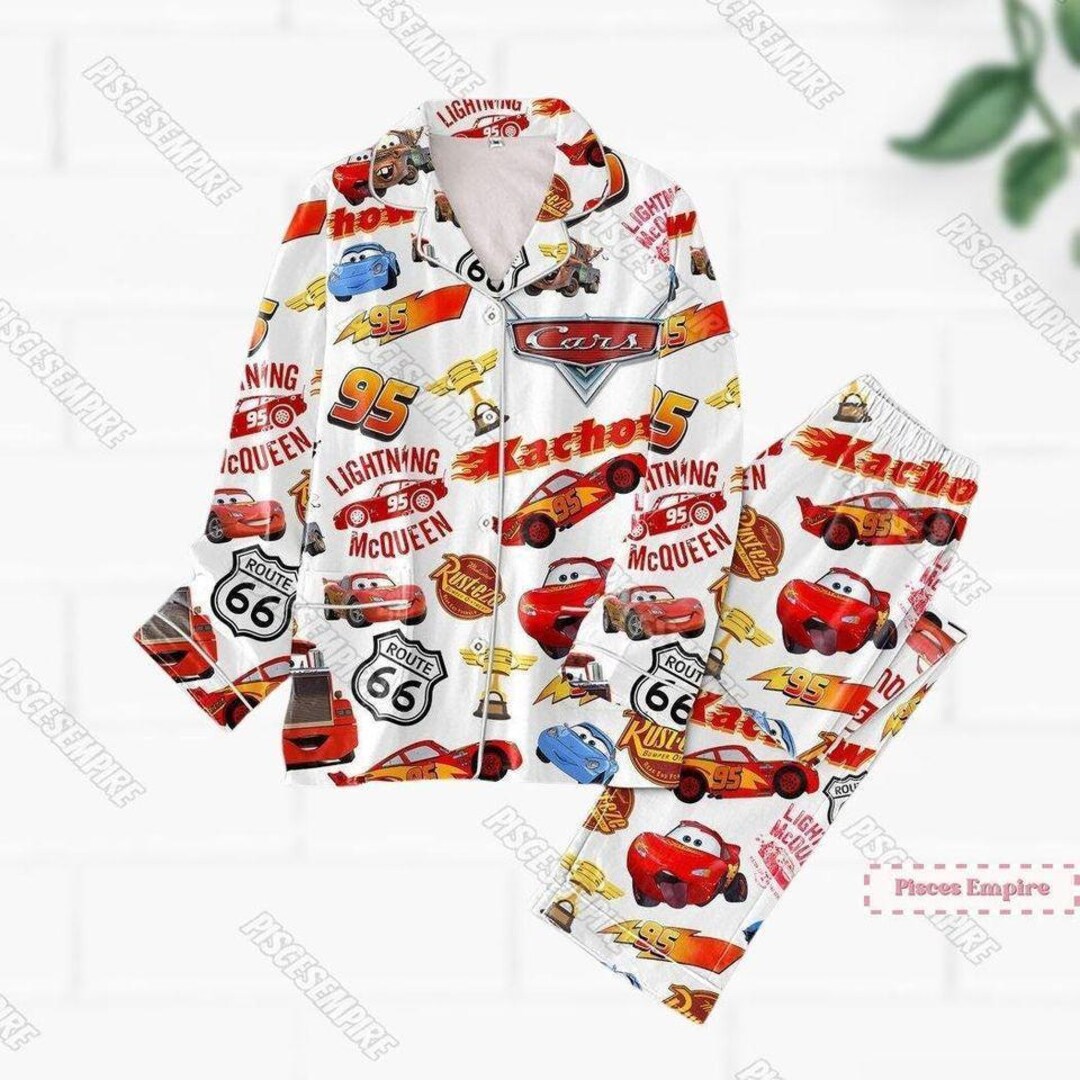 Lightning Mcqueen Pajamas, Mcqueen Pajamas Pants, Cars Movie Holiday ...