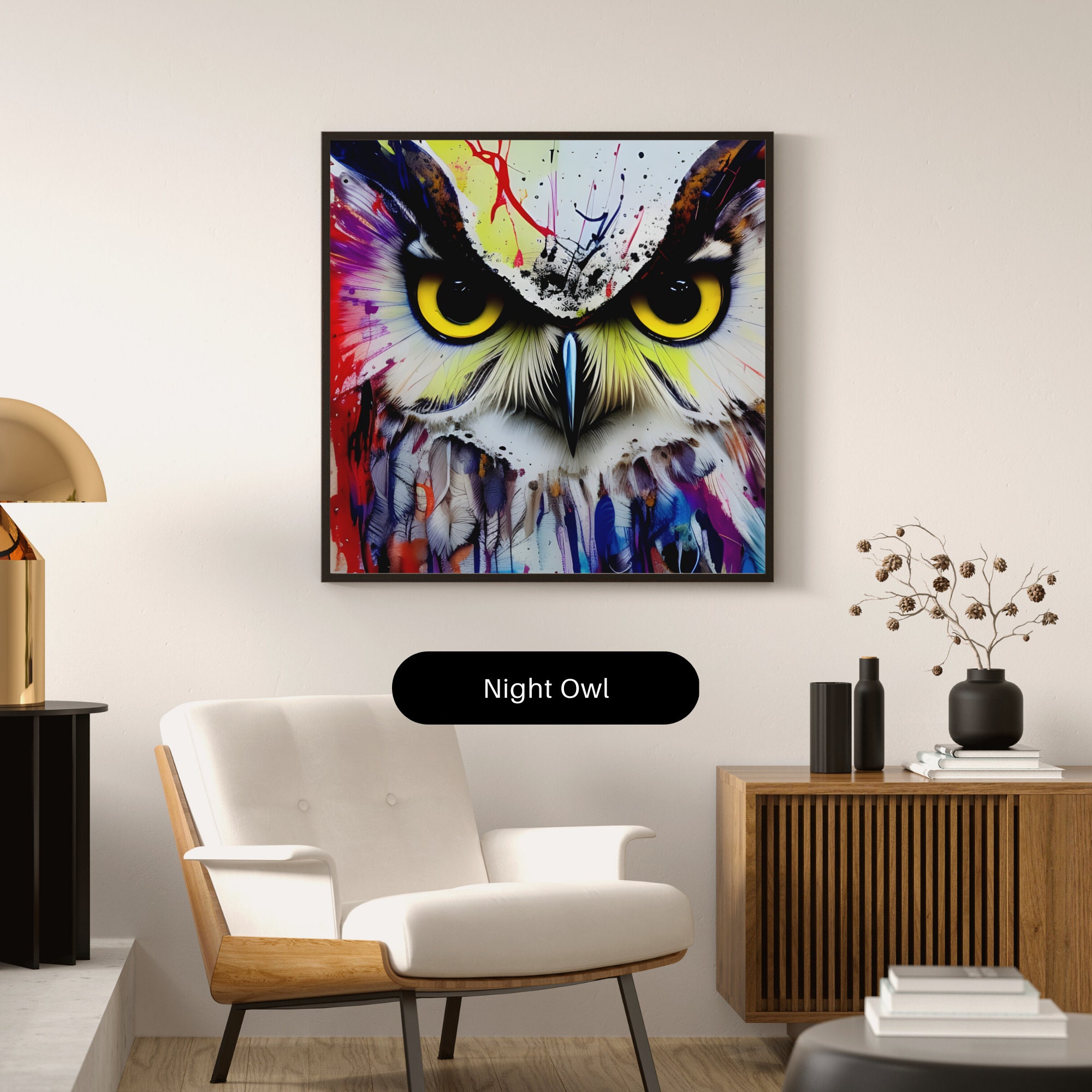 Abstract Owl Design