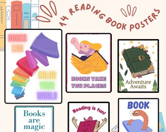 Children's Books Print Classroom Poster Teachers Gift Book Poster ...