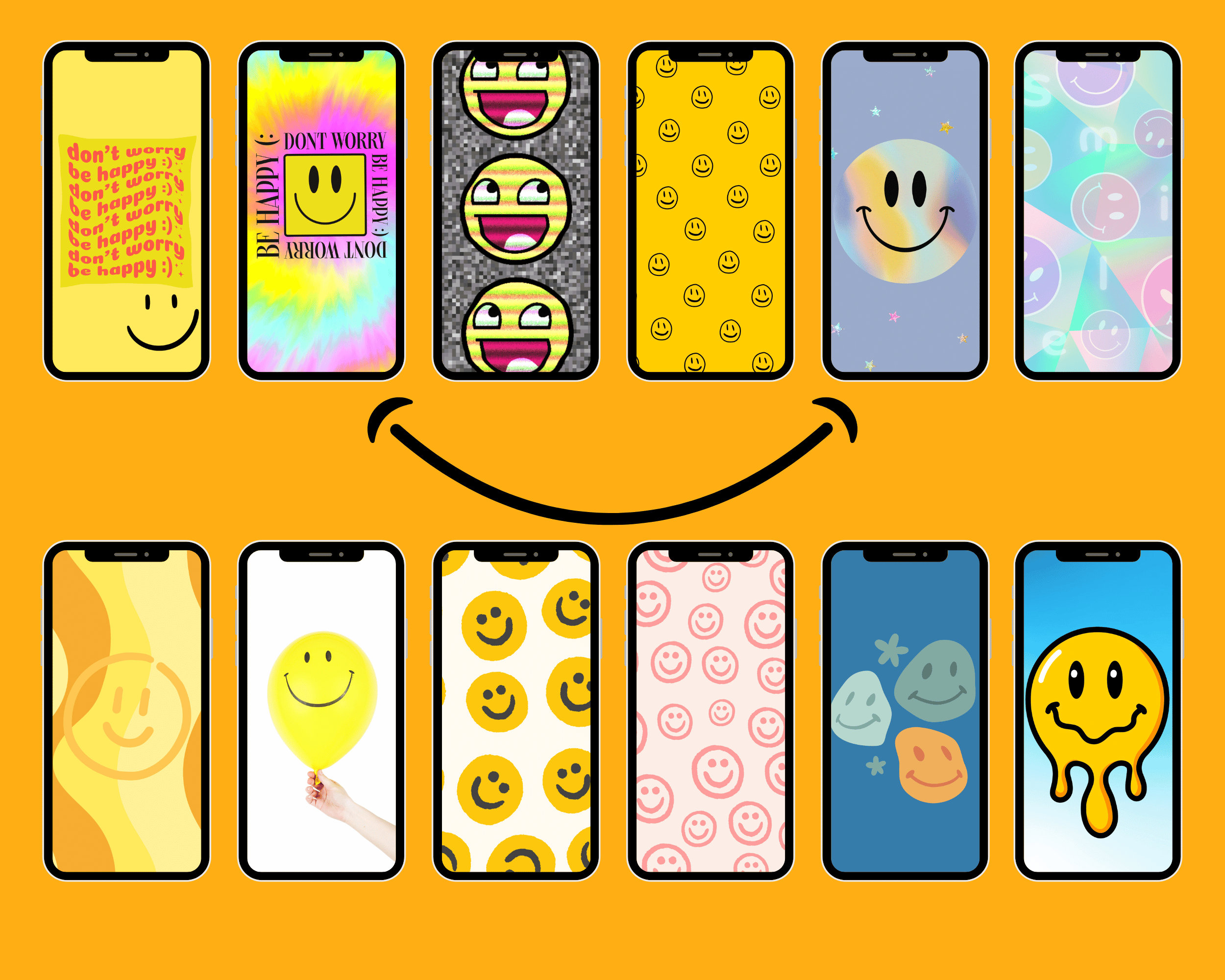 Phone Background Smiley Faces Phone Wallpapers Smile iPhone Screen ...