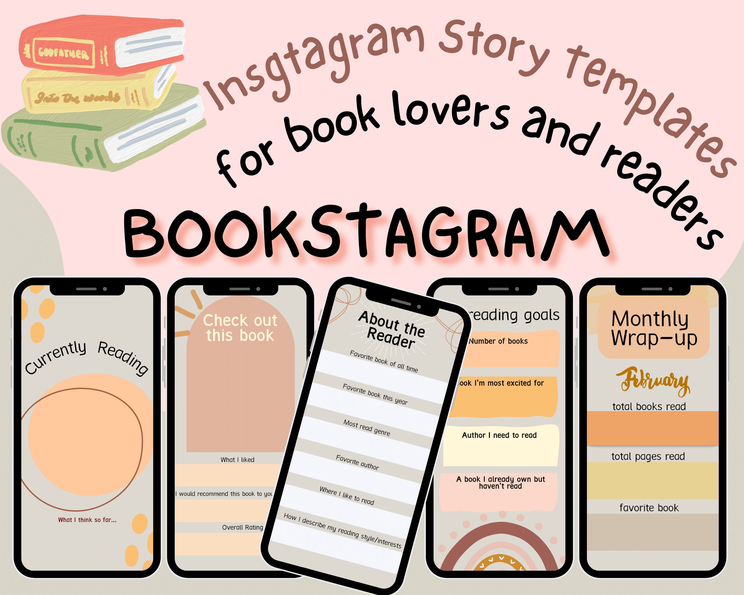 42 Instagram Story Templates Bookstagram Books Templates Reader ...