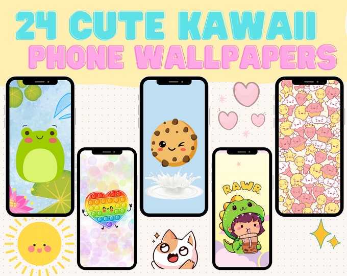 Phone Background Cute Kawaii Phone Wallpapers iPhone Lock Screens Chibi ...