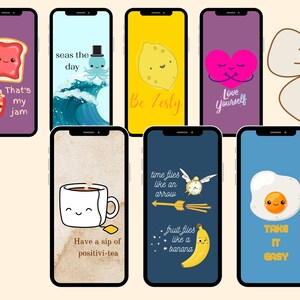 Cute iPhone Wallpaper Bundle Wallpaper Variety Pack Encouraging iPhone ...