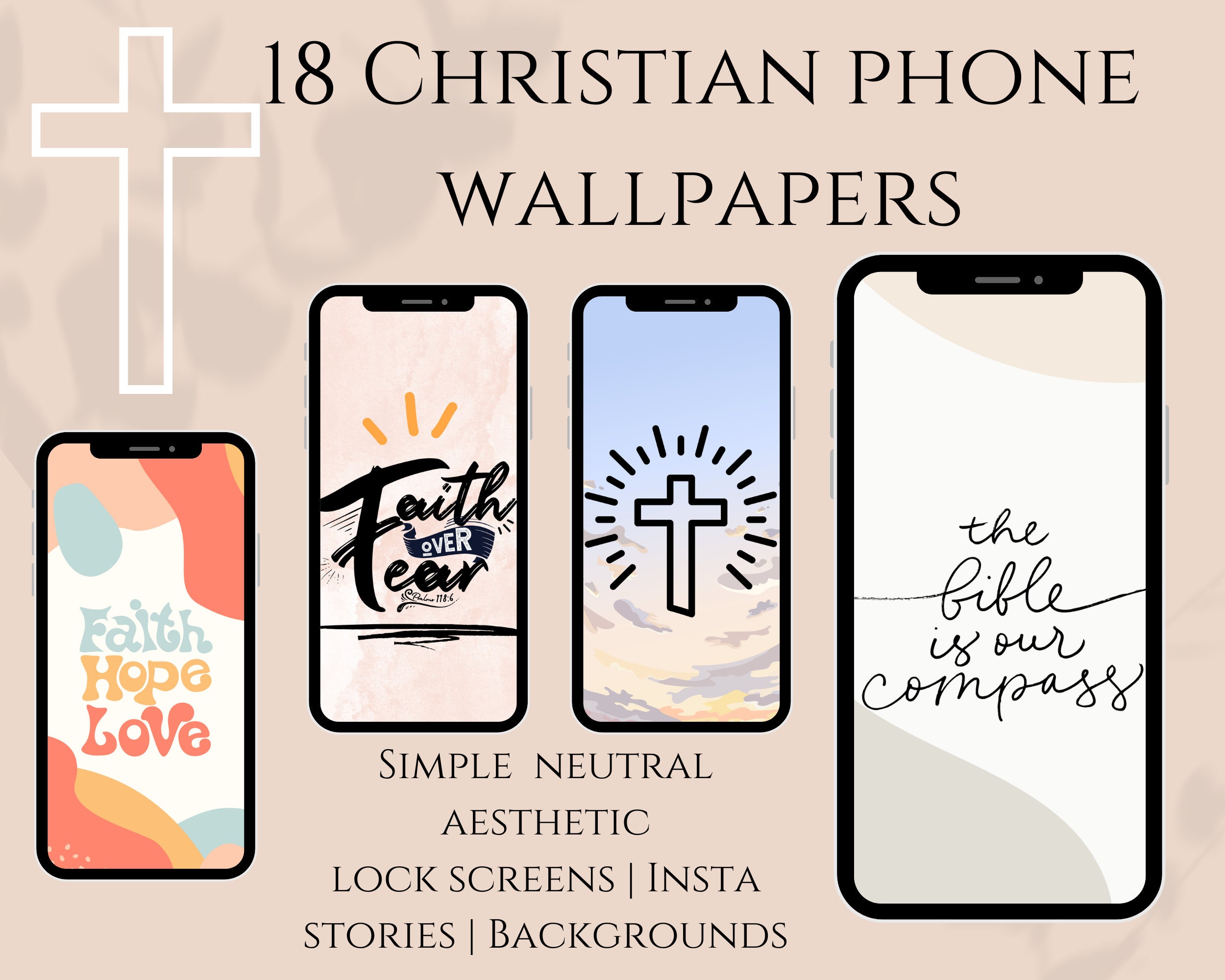 Phone Background Christian Phone Wallpapers Bible Simple Neutral Church ...