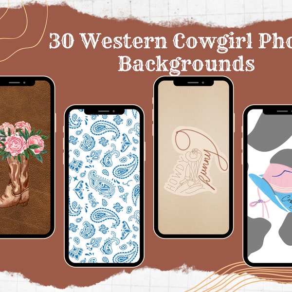 Western Theme Wallpaper - Etsy