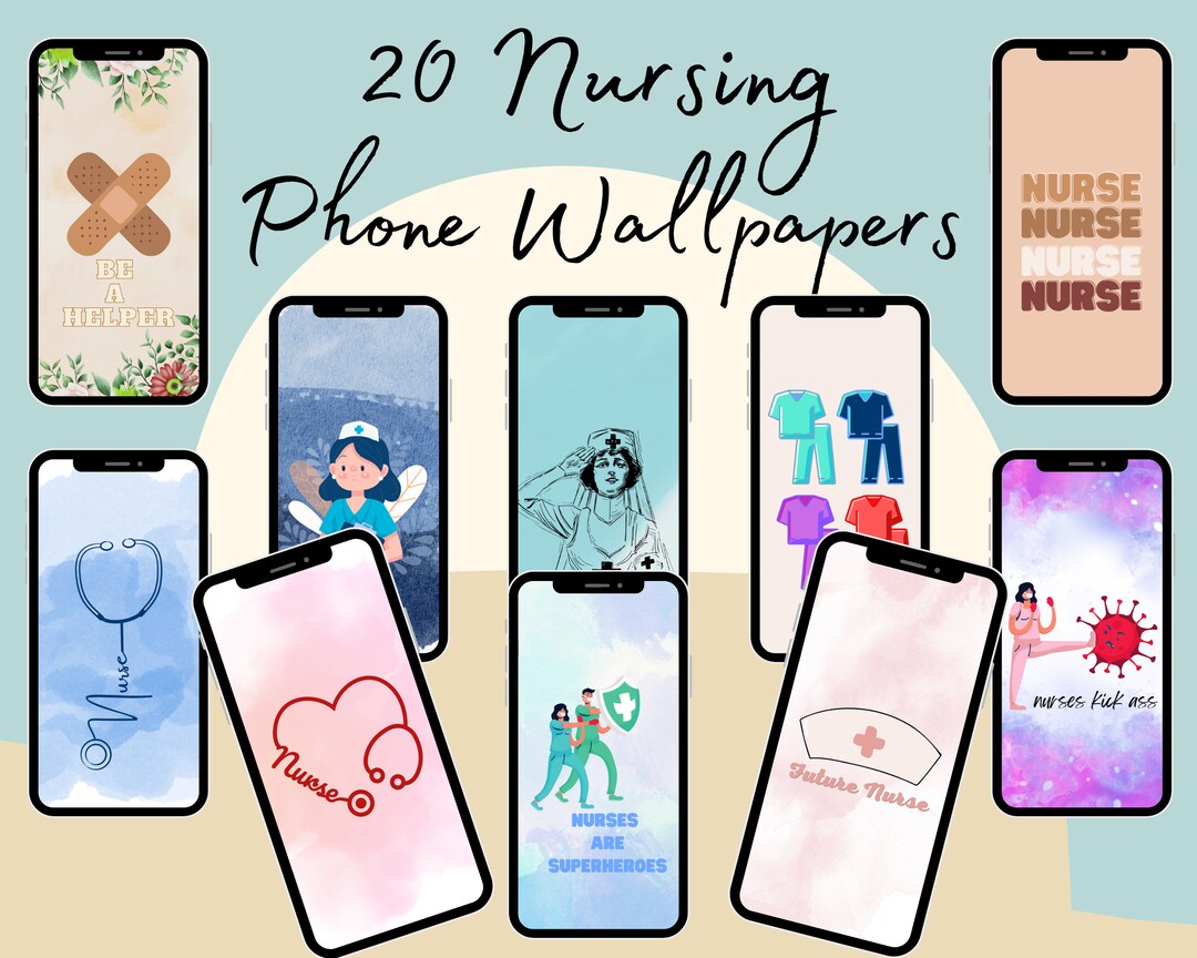 Phone Background Nurse Theme Phone Wallpapers RN iPhone Backgrounds ...