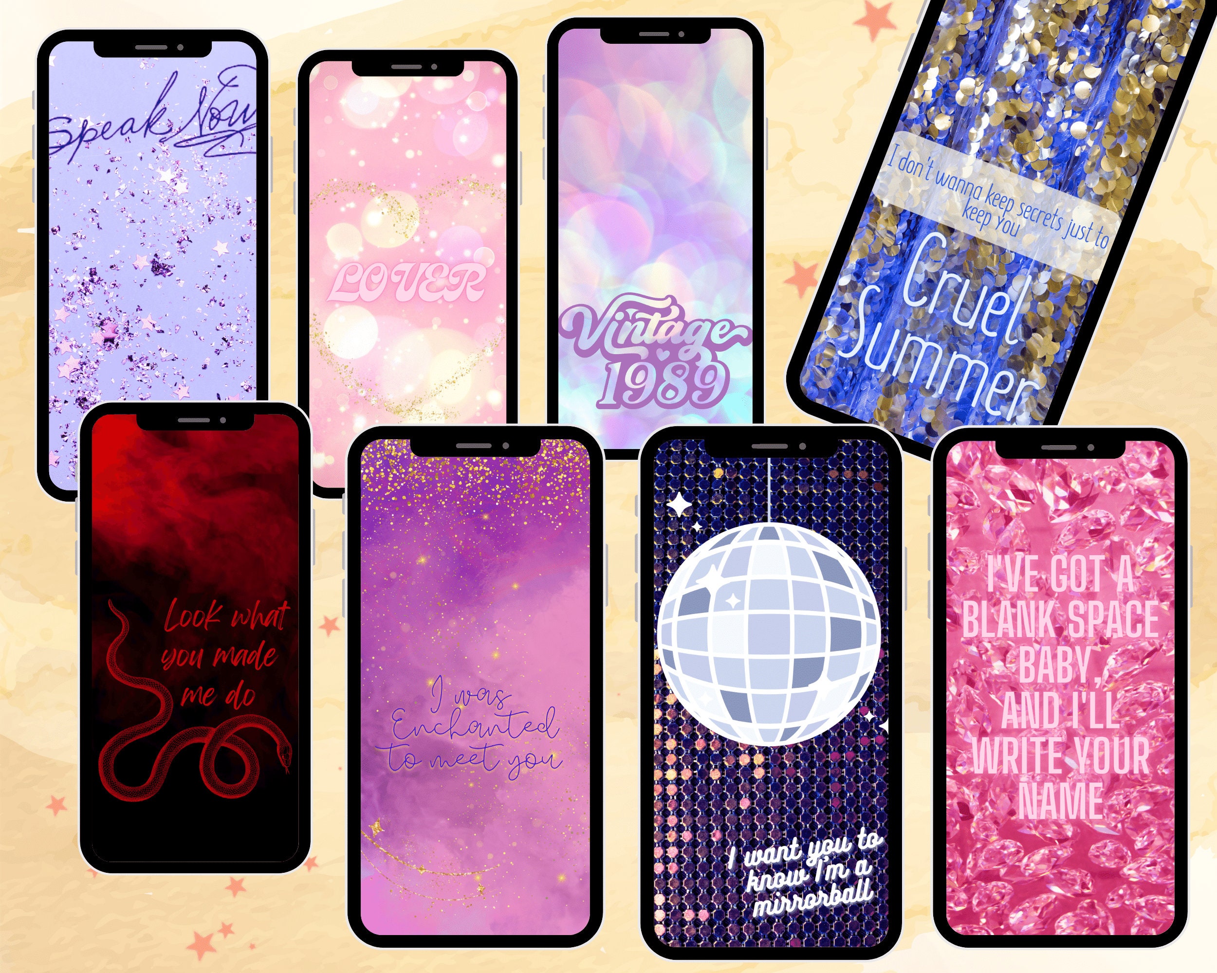 Phone Backgrounds Eras Tour Inspired T Swift Phone Wallpapers Android ...