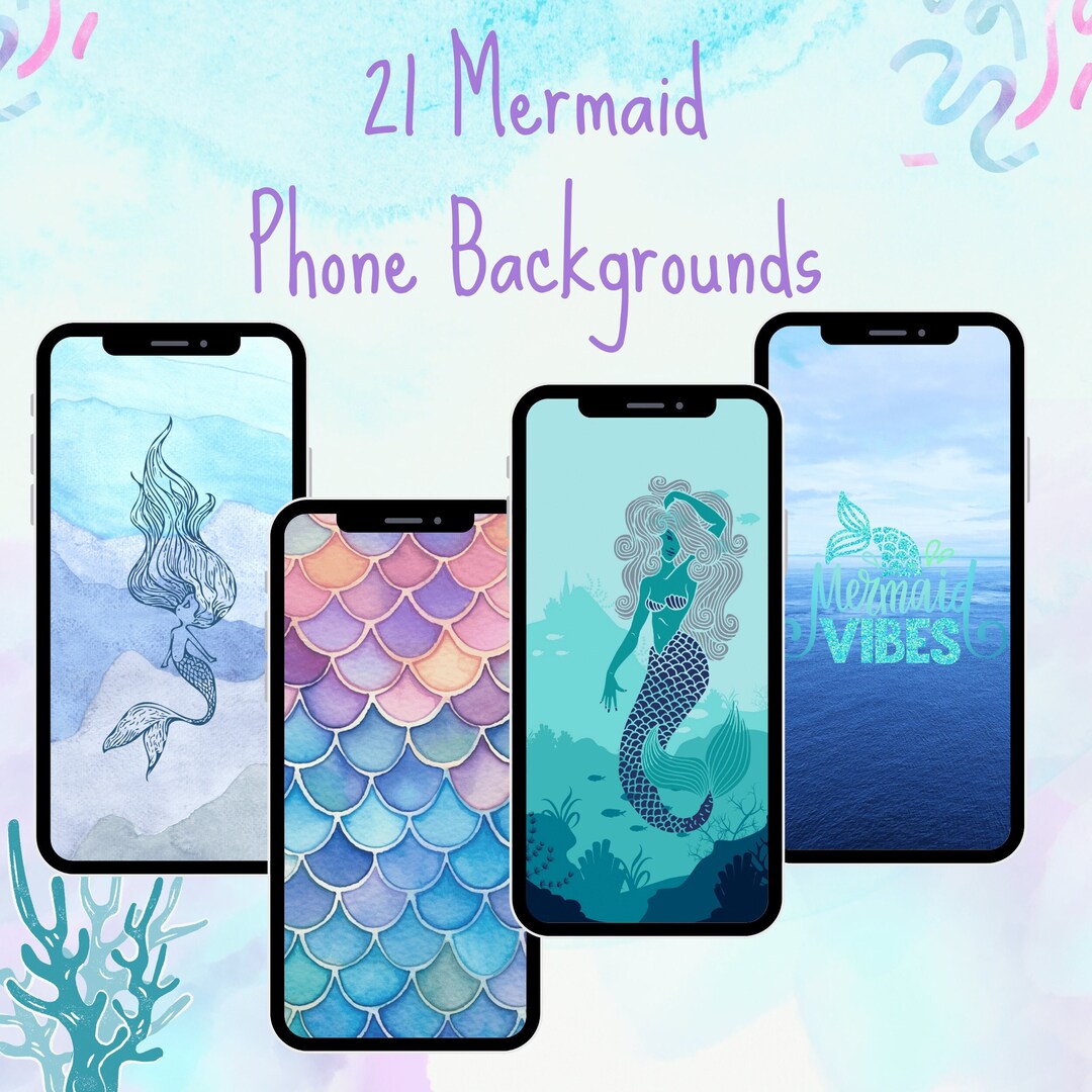 Phone Background Mermaids Phone Wallpapers iPhone Lock Screens Magical ...