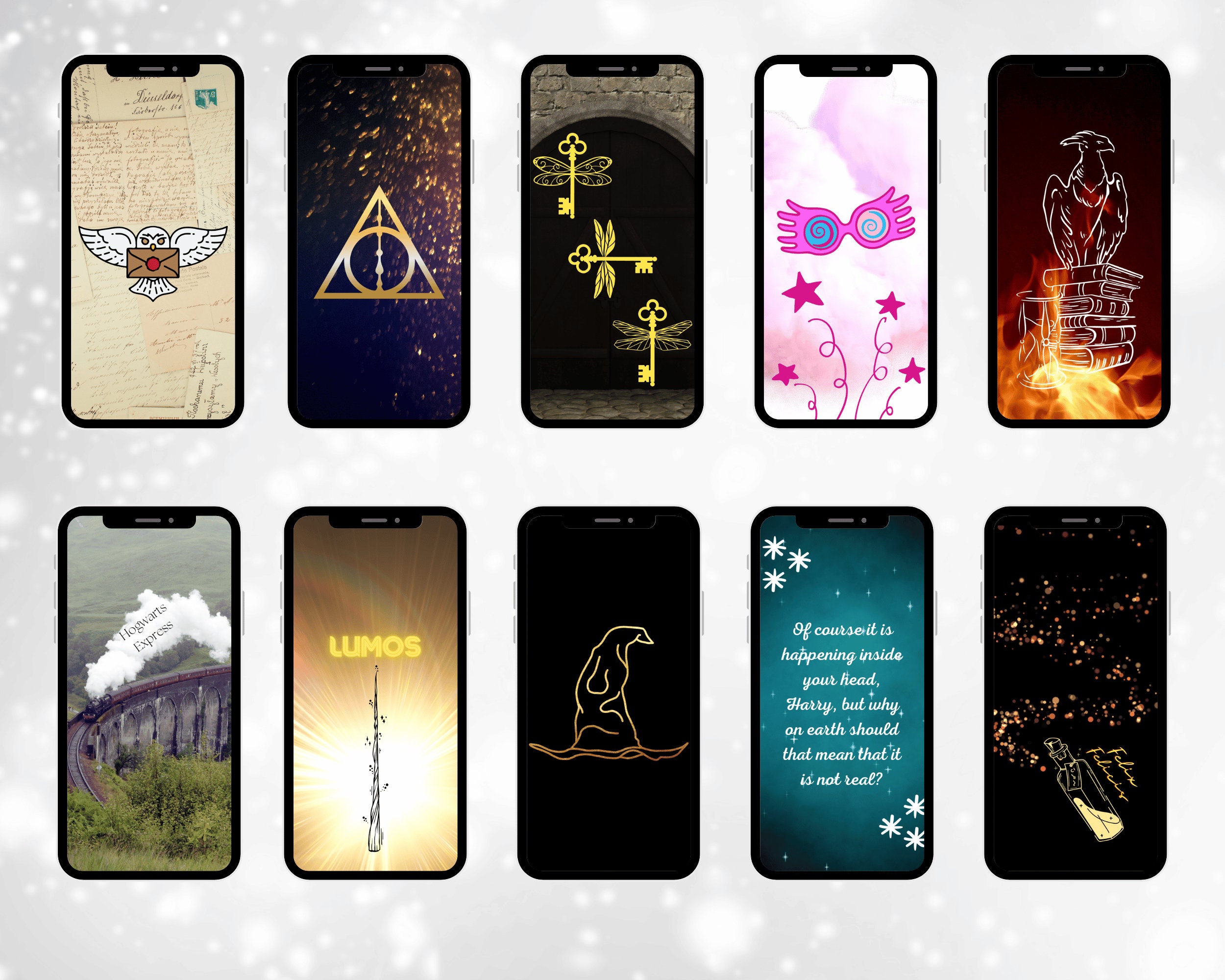Magical Hogwarts/hp Inspired Phone Wallpapers Magic Phone Lock Screen ...