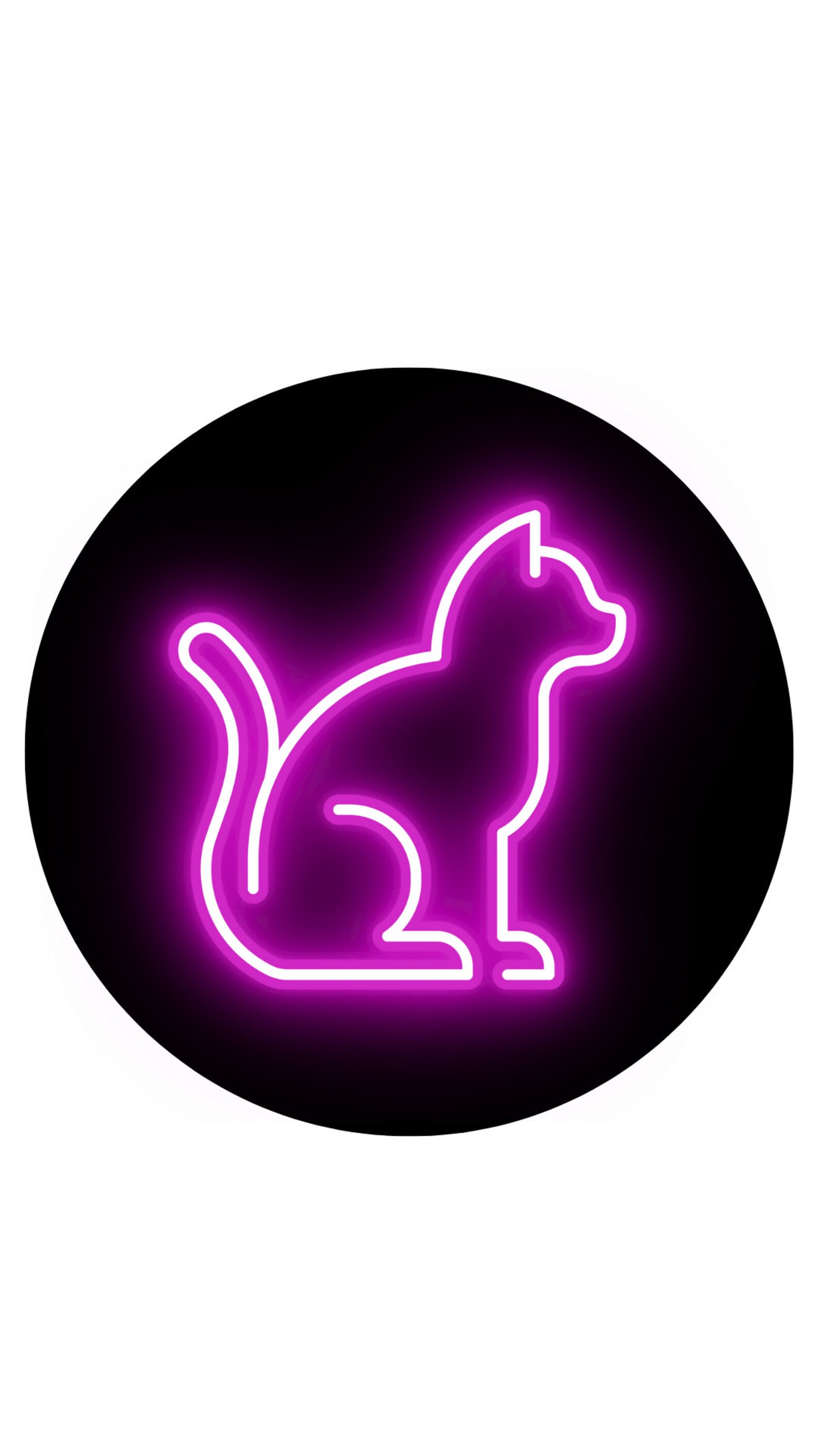 Instagram Highlights Neon Icons Glowing Circular Icons Highlight Cover ...