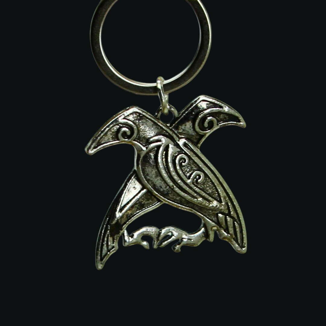 Odin's Ravens Key Ring - Perfect for Viking Enthusiasts! Stainless ...