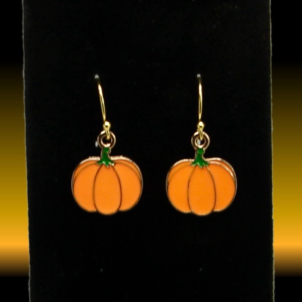 Pumpkin Earrings - Etsy