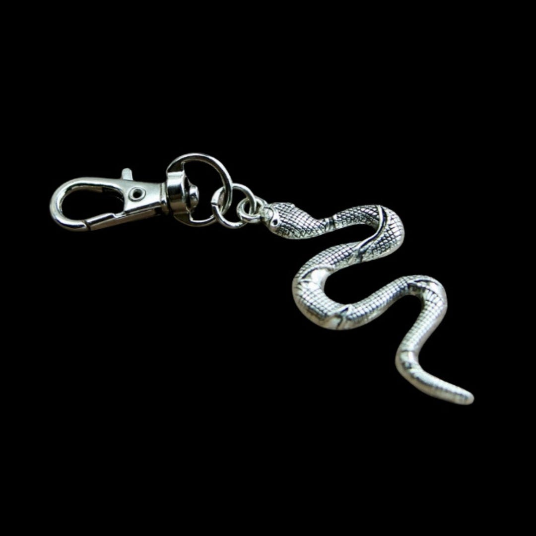 Snake Zipper Pull - Purse Clip - Clip on Charm - Key FOB Clip ...