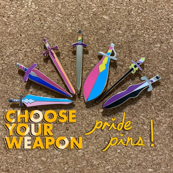 Sword Enamel Pin - Etsy