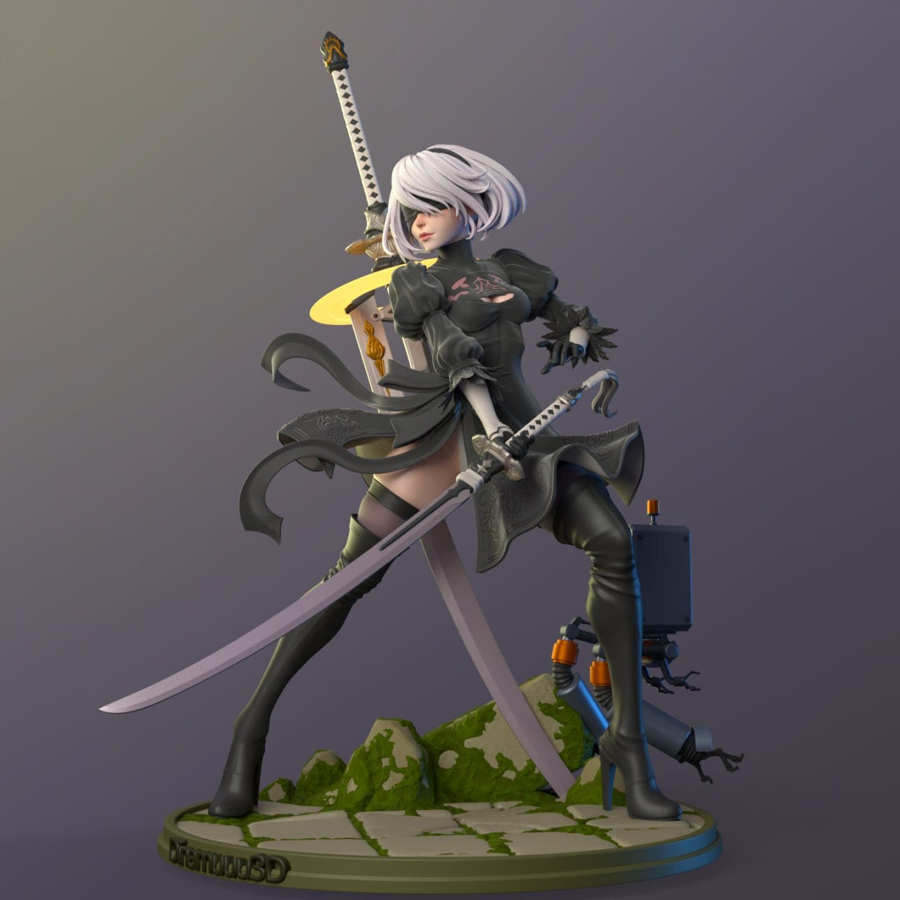 Yorha 2B Nier Automata- 3d Model Figure ( STL File) - Etsy