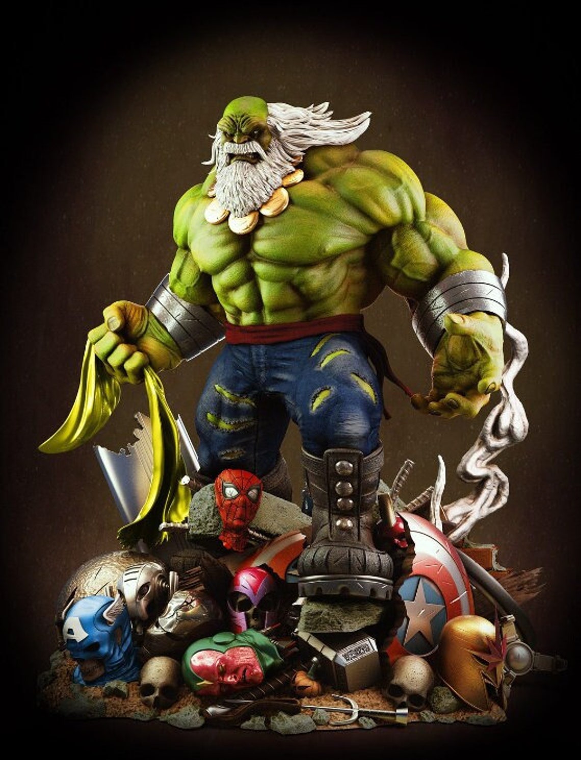 Hulk Maestro Marvel Statue 3d Model 3d Printer Stl Files - Etsy