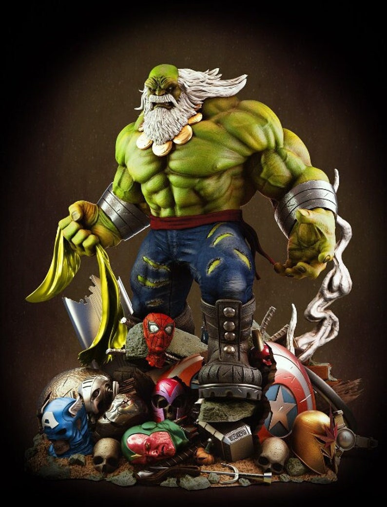 Hulk Maestro Marvel Statue 3d Model 3d Printer Stl Files - Etsy