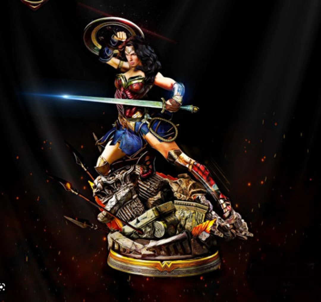 Wonder Woman Dc Universe Statue 3d Model 3d Paint 3d Stl Files - Etsy