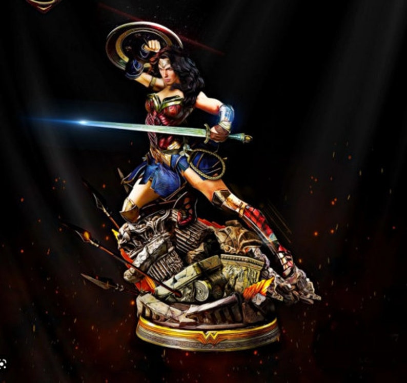 Wonder Woman Dc Universe Statue 3d Model 3d Paint 3d Stl Files - Etsy