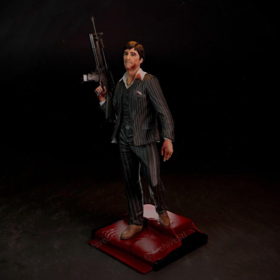 Tonny Montana Statue 3d Model 3d Printer Stl Files - Etsy