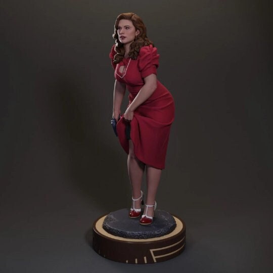 Peggy's Secret Agent Carter MARVEL Figure Statue 3d Printer Stl Files ...