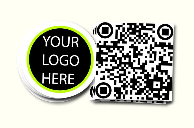 CUSTOM QR Code & Logo Stickers Matte Waterproof Labels for Packaging - Etsy