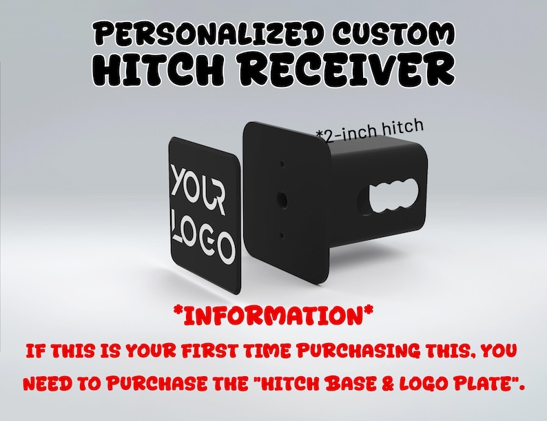 Custom Towing Hitch Receiver With Modular Cover | Your Logo - Your ...